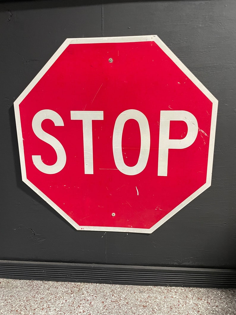 Retired Road Signs Detour / Stop / Speed Limit 25 - Etsy