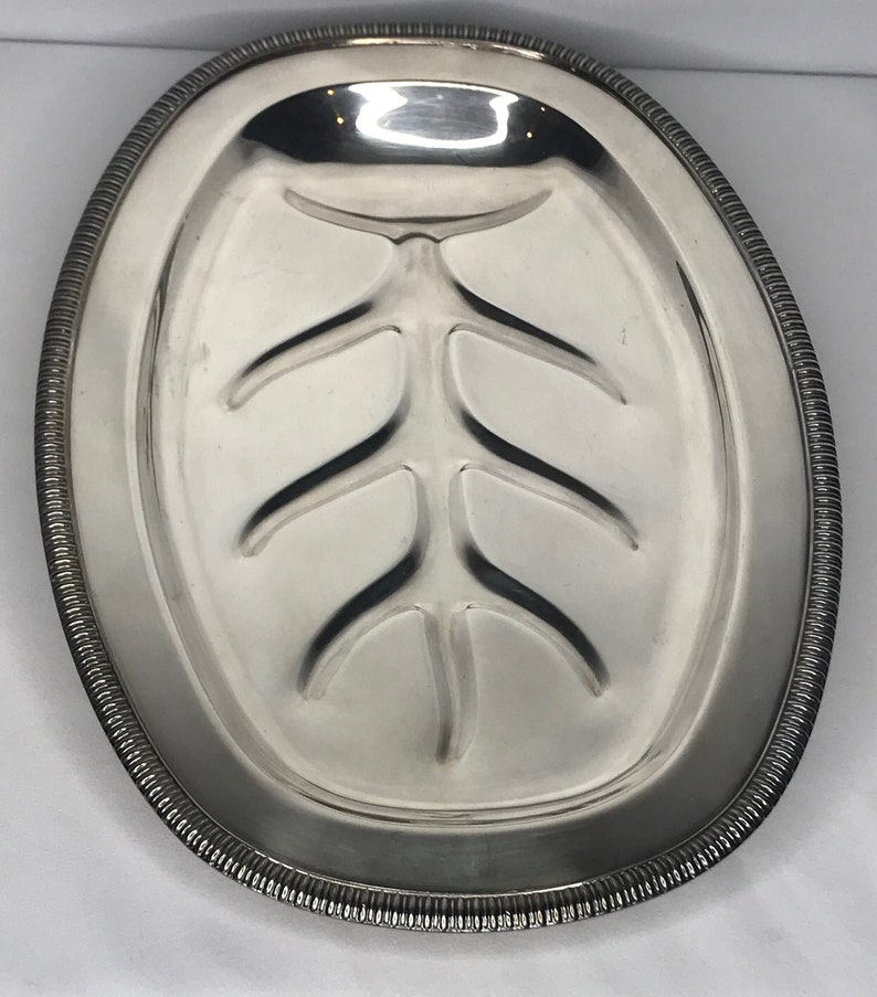 Crescent Silver Footed Meat Platter/tray Silver Plated E.p.n.s. 3346 - Etsy