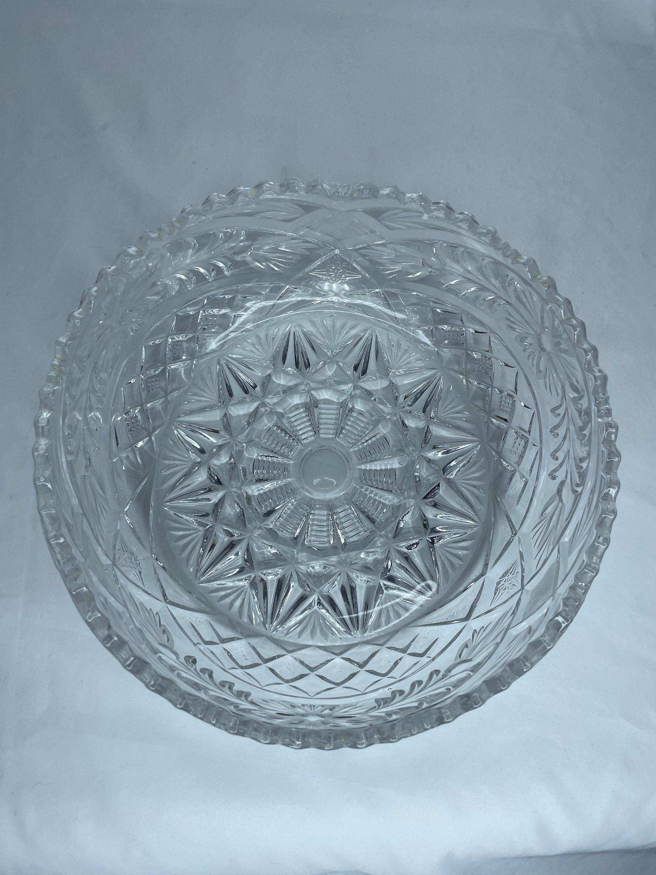 Vintage Crystal Serving Bowl/dish - Etsy
