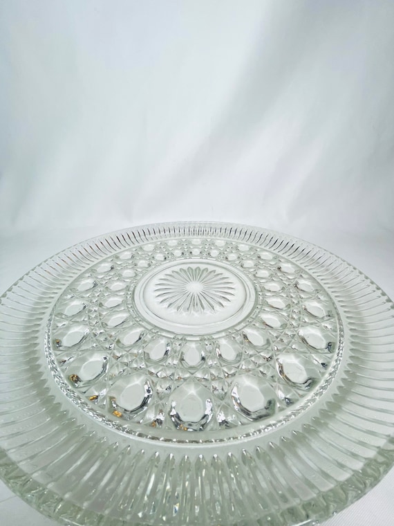 Antique Decorative Glass Serving Dish/serving Platter - Etsy