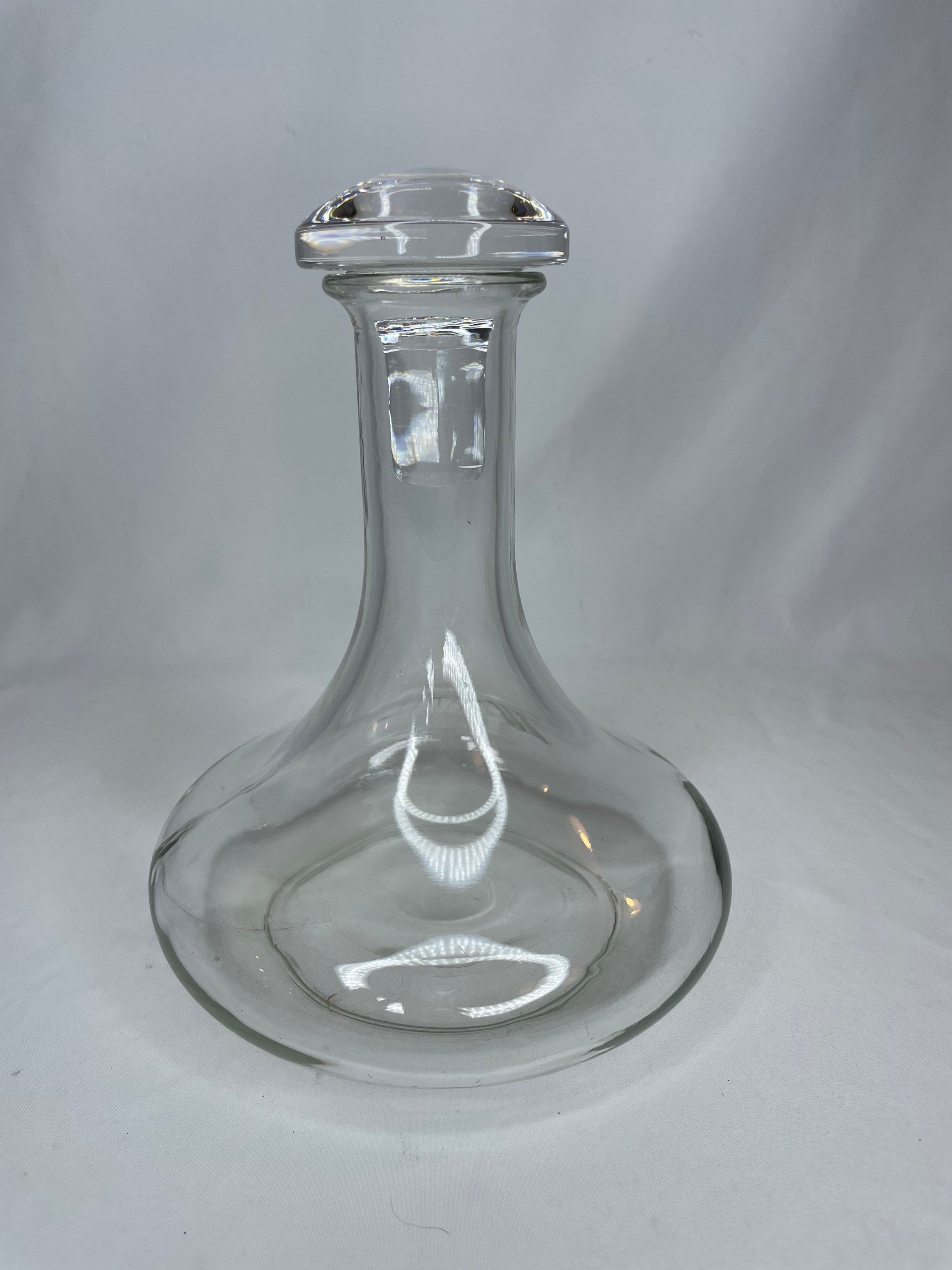 Vintage Etched Glass Nautical Decanter - Etsy