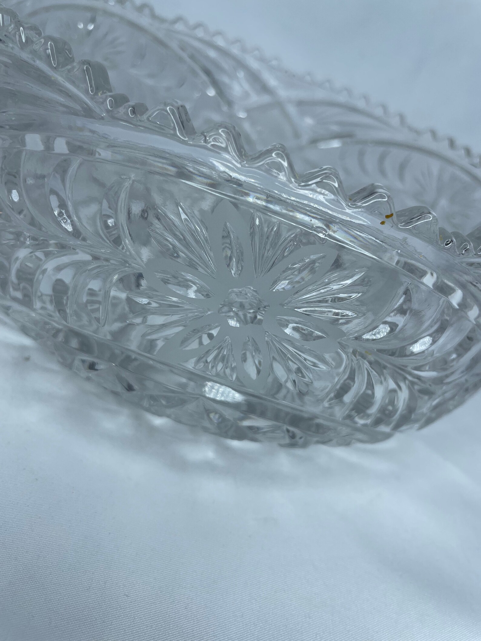 Vintage Crystal Serving Bowl/dish | Etsy