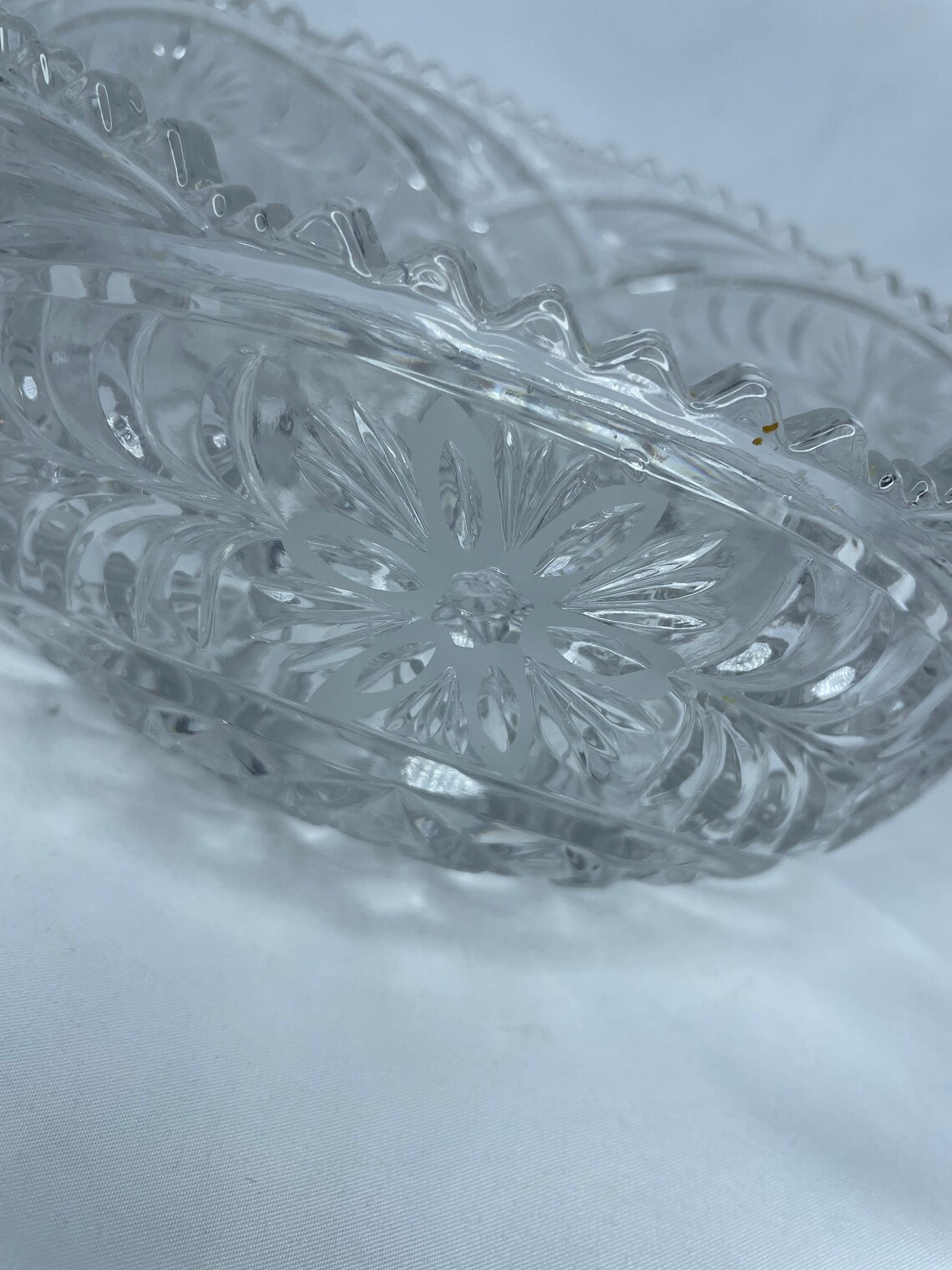 Vintage Crystal Serving Bowl/dish - Etsy