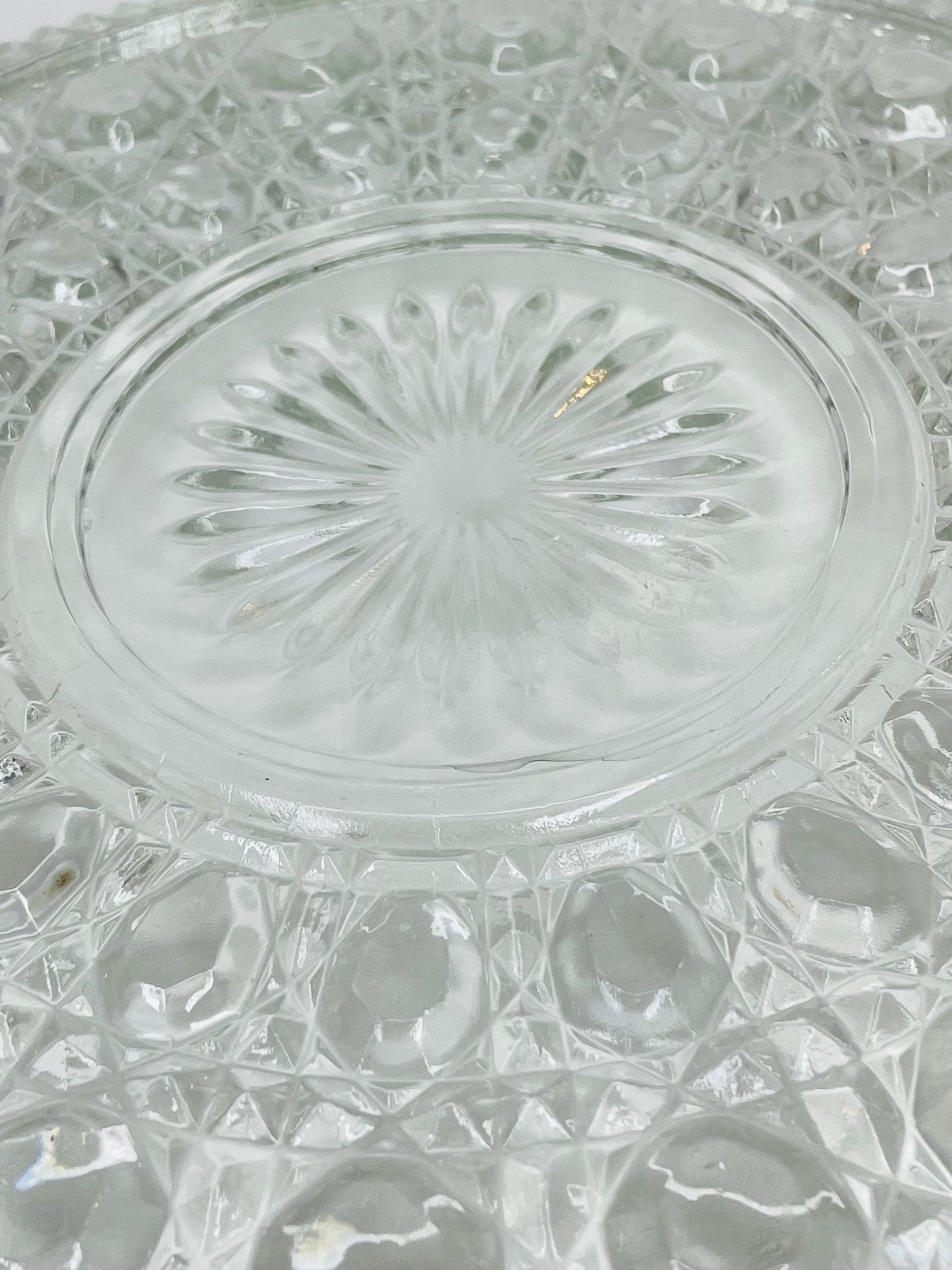 Antique Decorative Glass Serving Dish/serving Platter - Etsy