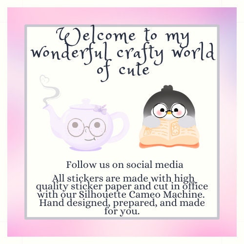 Taro Tea Time Sticker Sheet L Kawaii Sticker Sheet L Cute Stickers L ...
