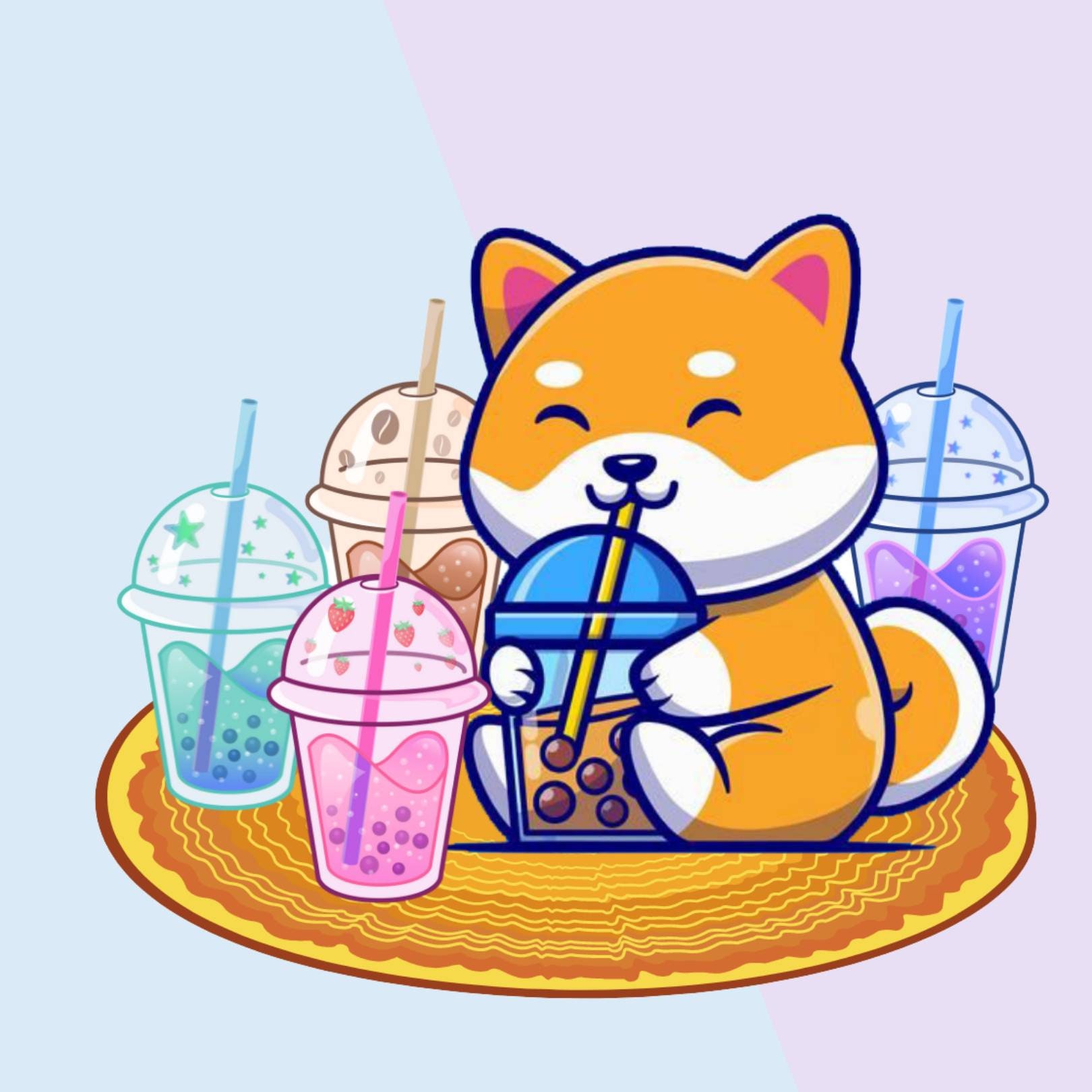 Fox Bubble Tea Lover Sticker L Kawaii Sticker L Cute Sticker L Anime ...