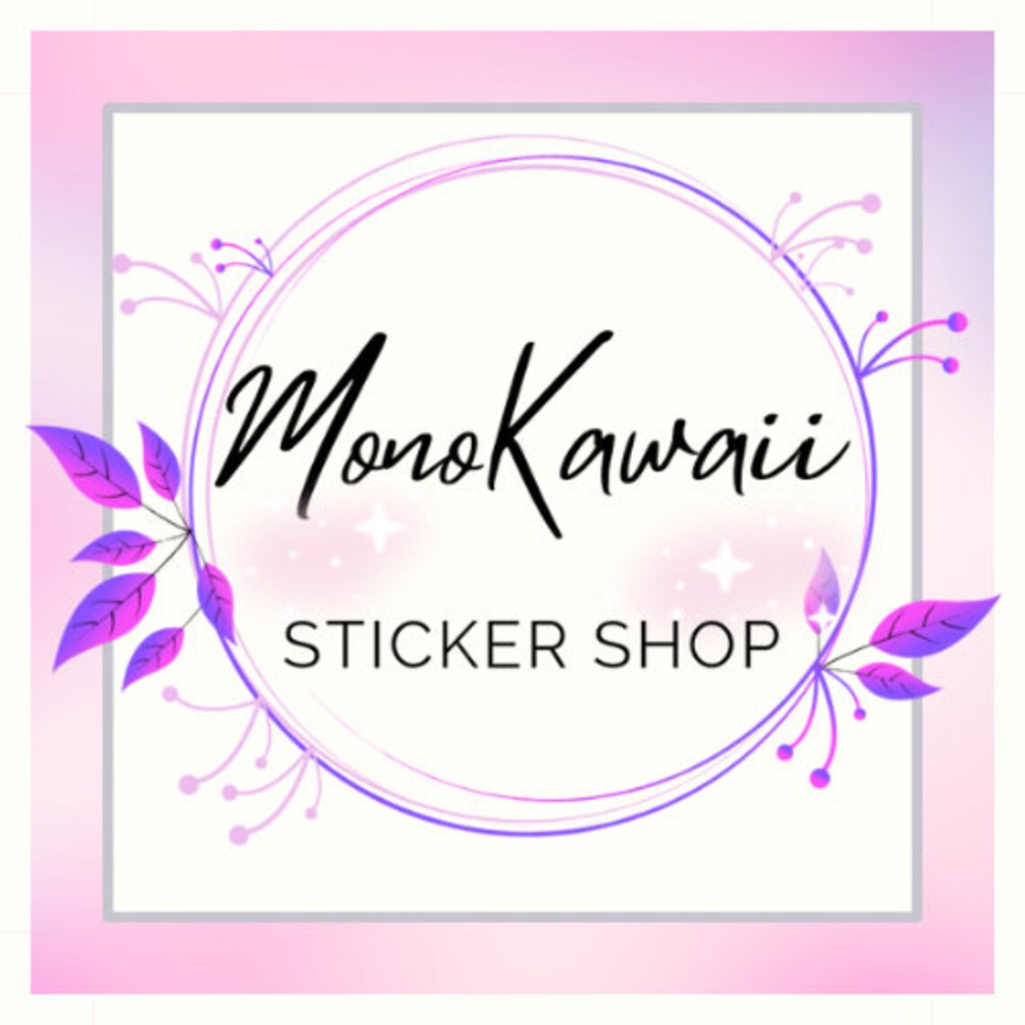Taro Tea Time Sticker Sheet L Kawaii Sticker Sheet L Cute Stickers L ...