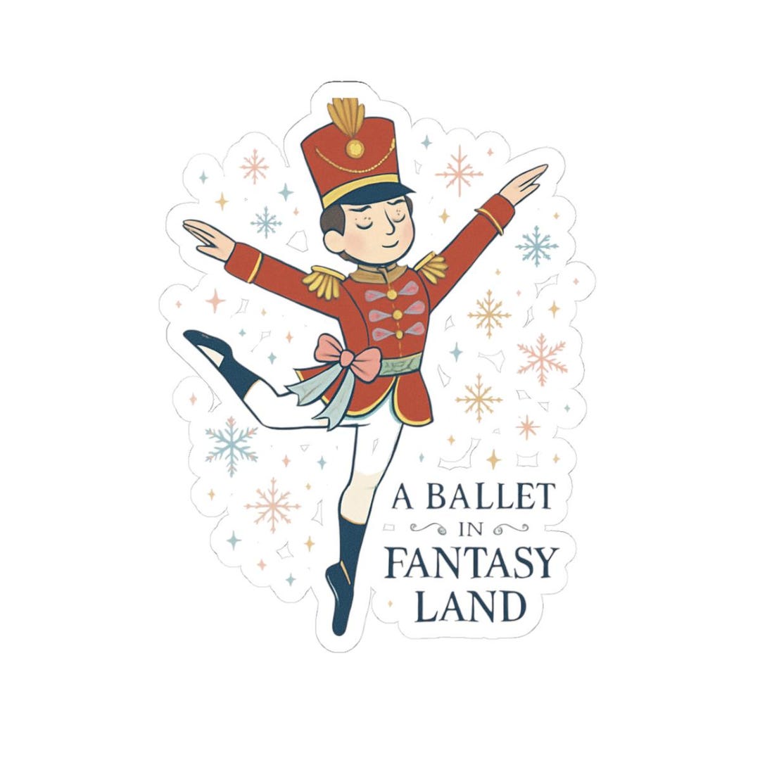 Nutcracker Soldier Ballet Kiss-cut Stickers, Holiday Christmas Decor ...