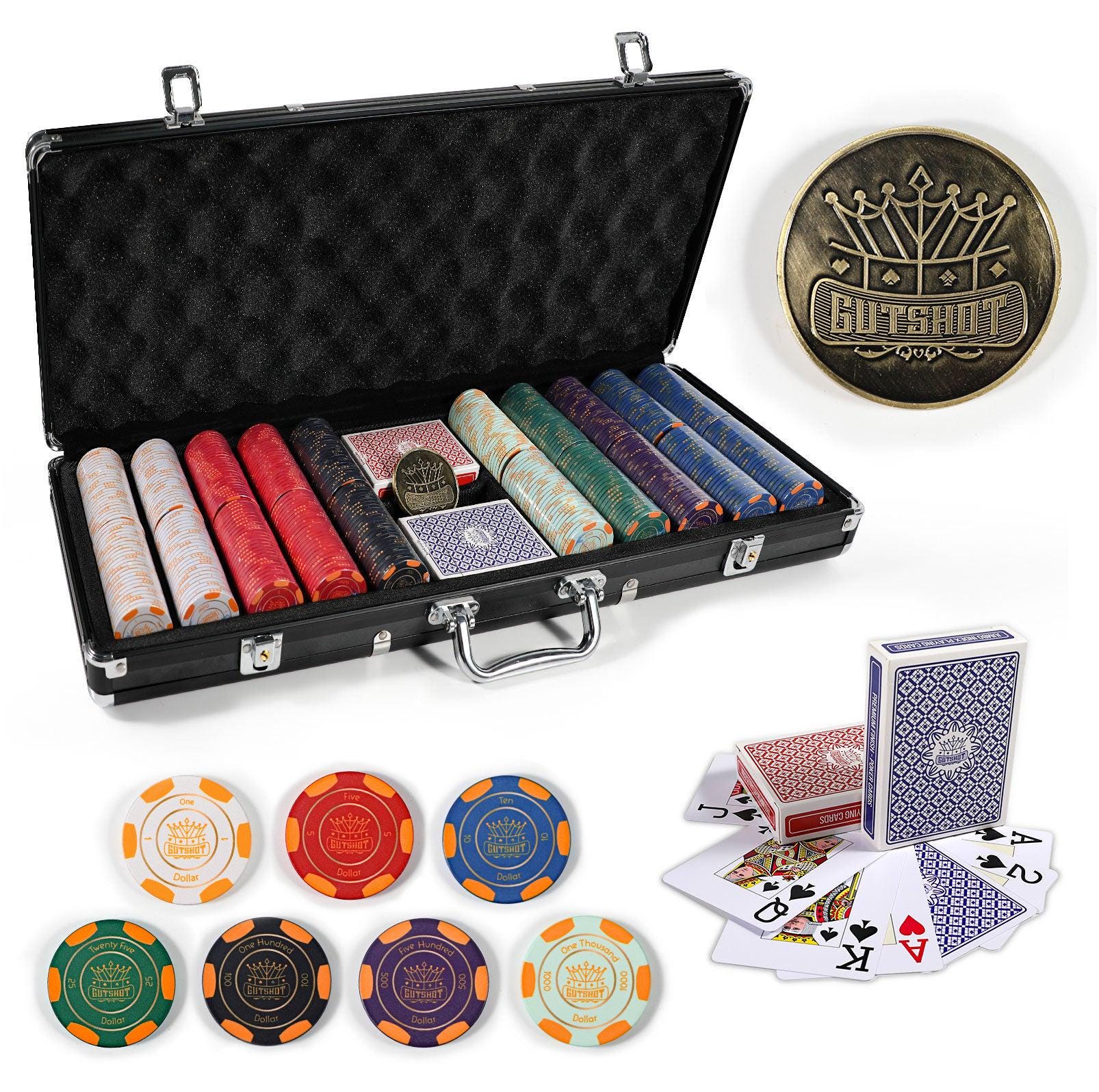 Gutshot Premium Poker Chips Sets (300 Chips & 500 Chips) - Etsy