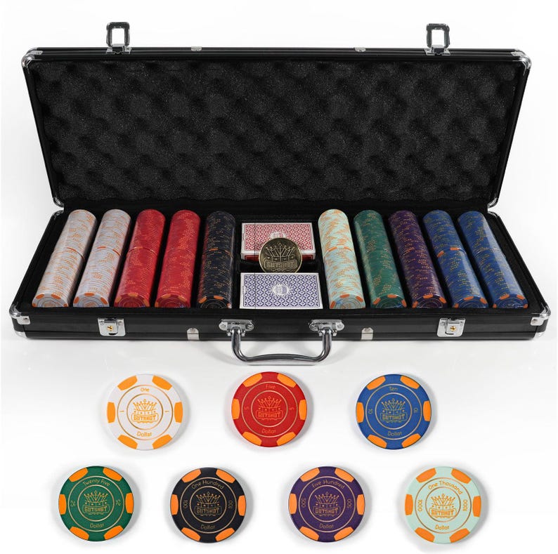 Gutshot Premium Poker Chips Sets (300 Chips & 500 Chips) - Etsy