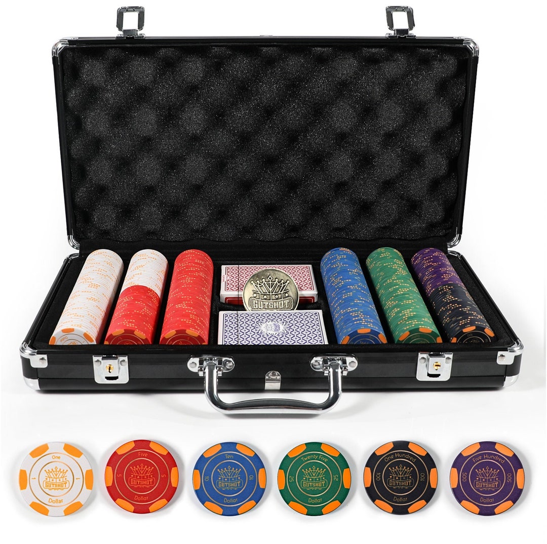 Gutshot Premium Poker Chips Sets 300 Chips & 500 Chips - Etsy