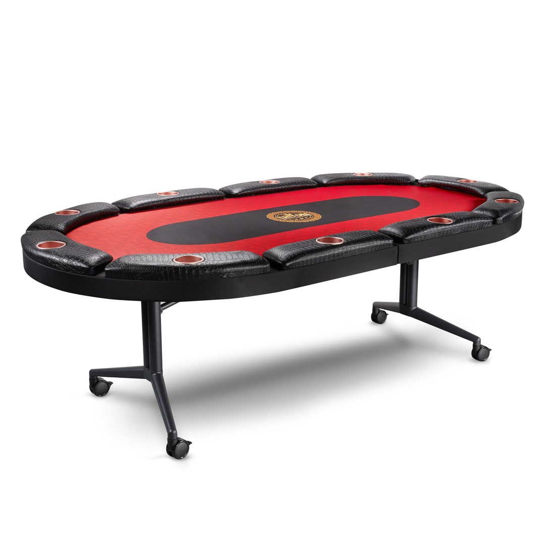 Triton 90" Premium Folding 10 Player Poker Table - Etsy