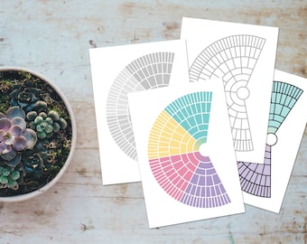 Fan Chart Template | Etsy