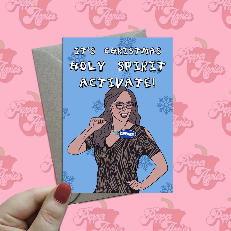 Tiktok Meme Greetings Card Holy Spirit Activate Card Etsy Uk
