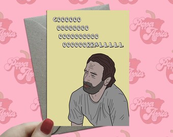 Walking Dead Card | Etsy