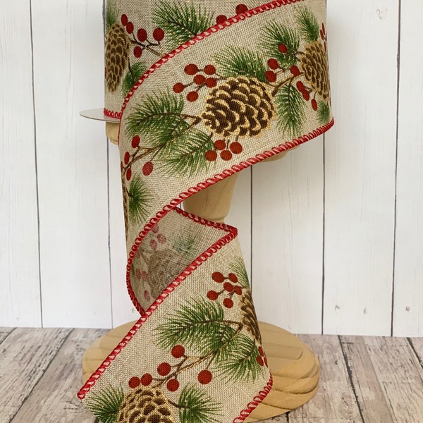 Ribbon Pinecone - Etsy