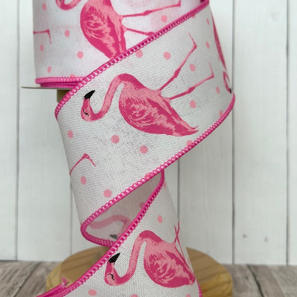 Flamingo Ribbon Wired - Etsy