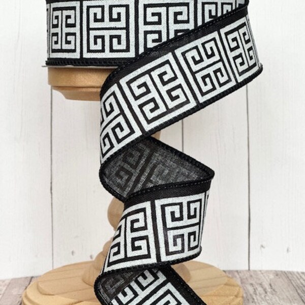 Greek Key Ribbon - Etsy