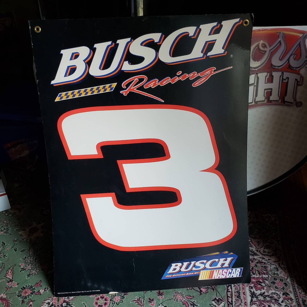 Dale Earnhardt Original Busch Beer Advertisement Poster 40 X 30 1996 ...