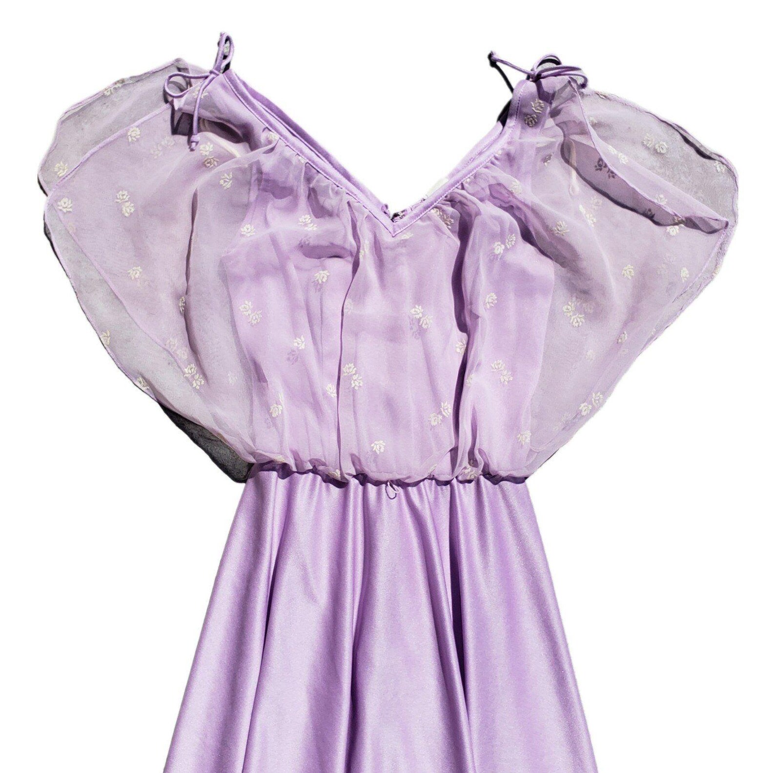 70s Cottagecore Boho Purple Maxi Dress Union Made XXS - Etsy