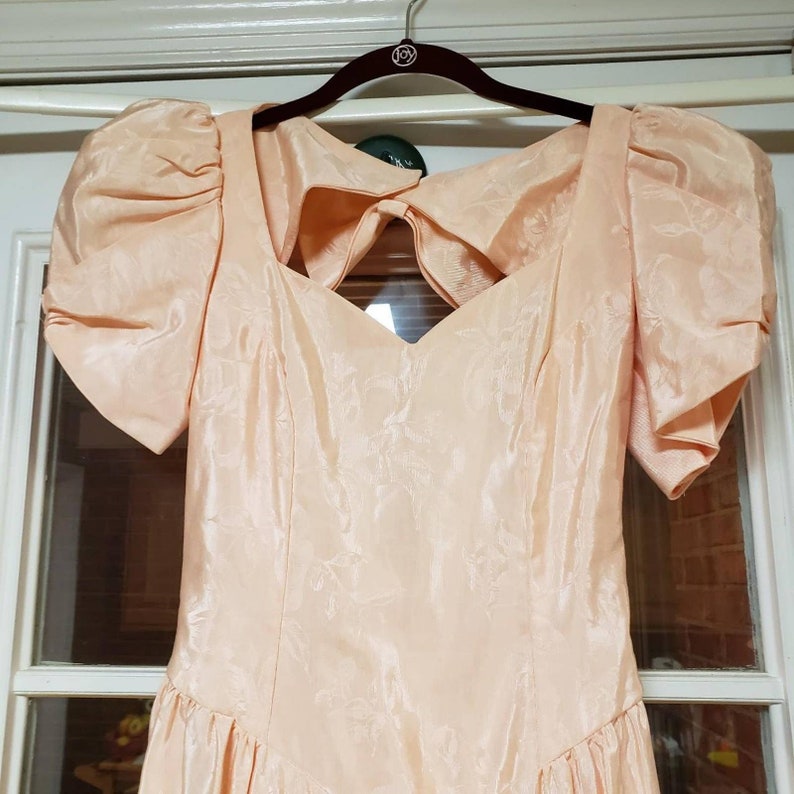 80s Coquette Balletcore Pink Prom Dress Detachable Bows Dance - Etsy