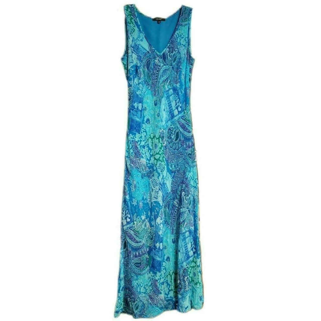 90s Y2K Mermaidcore Boho Blue Maxi Dress - Etsy