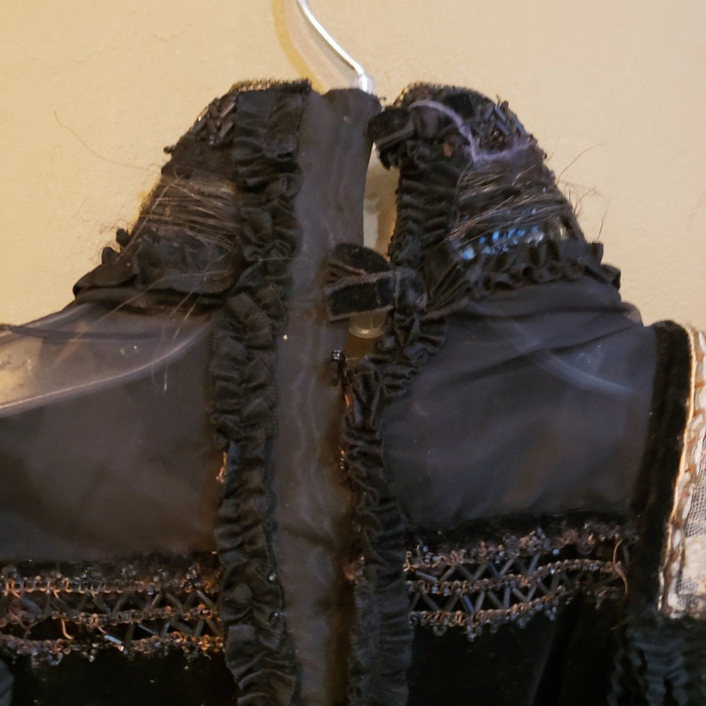 Vintage Goth Whimsigoth Black Velvet Victorian Top - Etsy