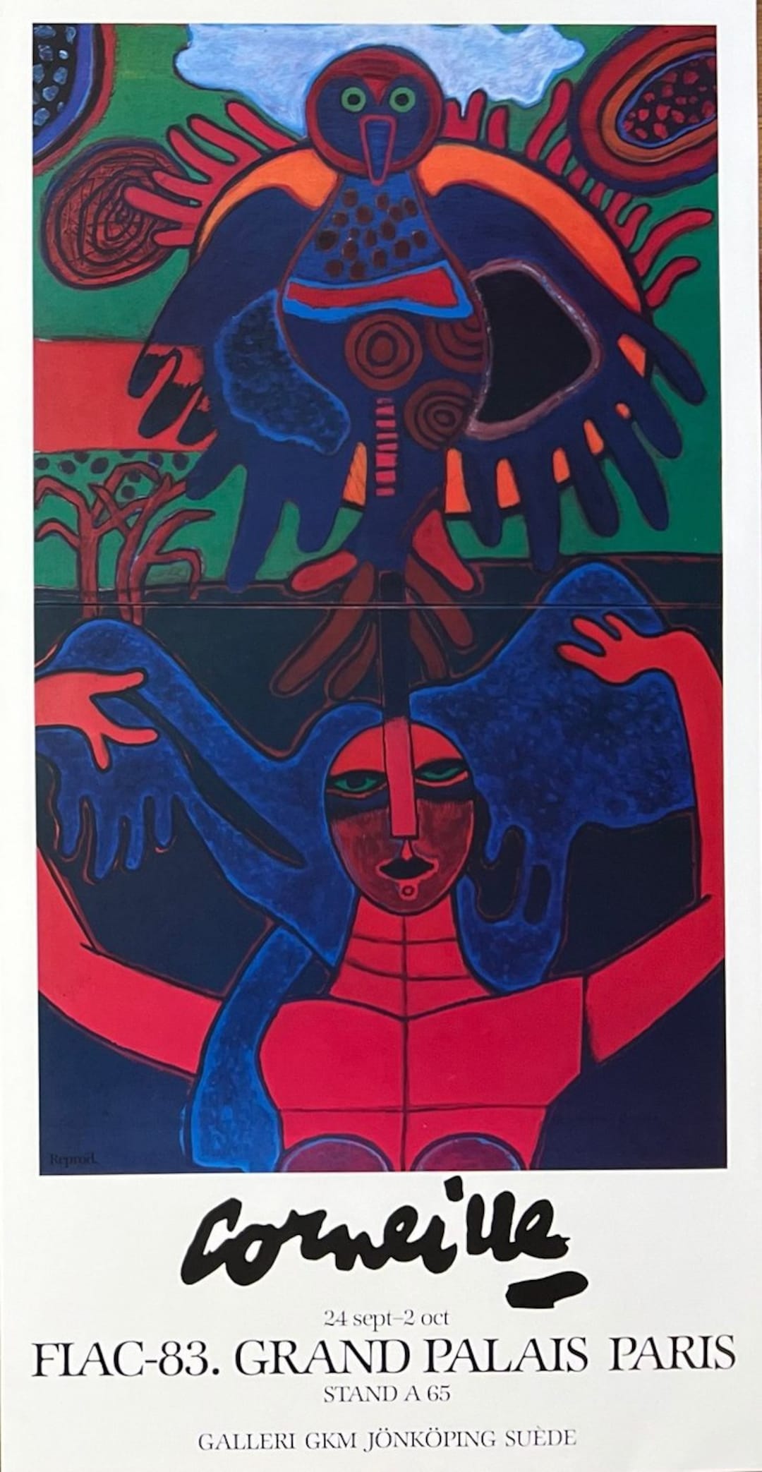 Guillaume Corneille (1922-2010) - FIAC 1983 Poster, With Atelier ...