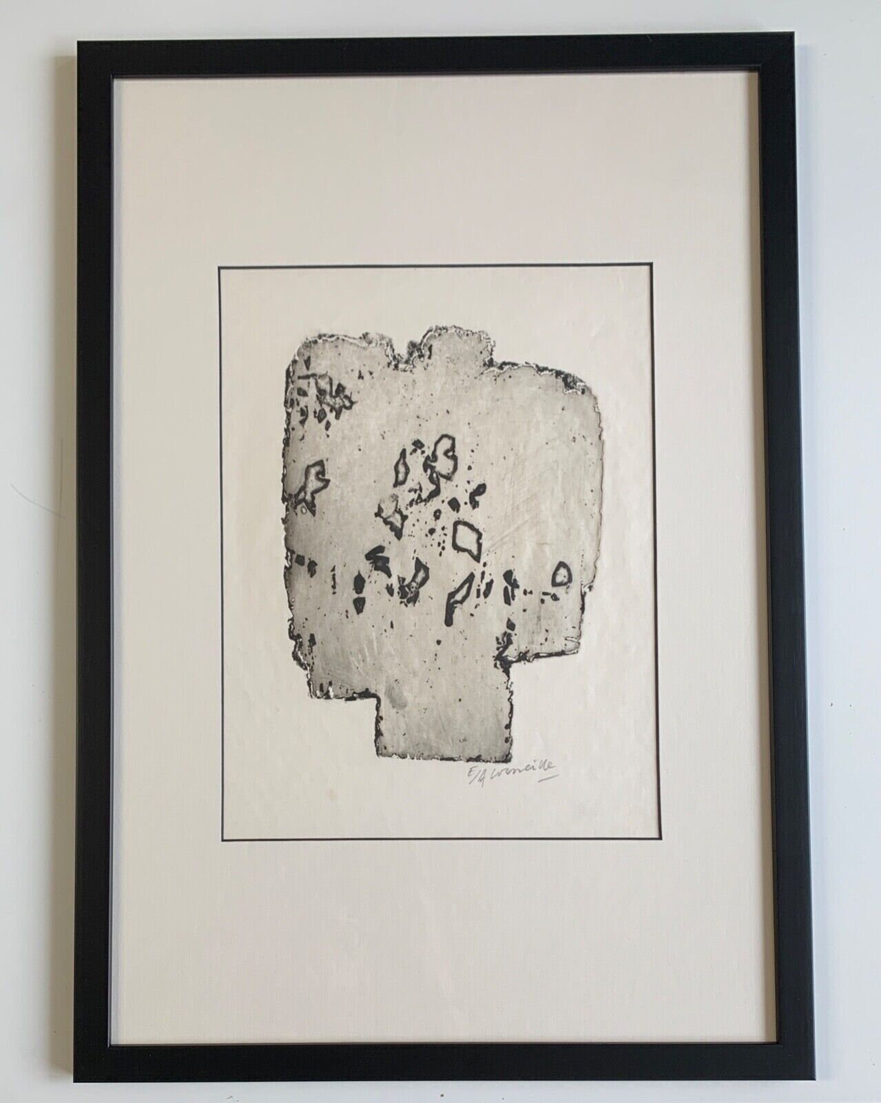 Handsigned; Guillaume Corneille Signs in Stone 1953 Beautiful Etching E ...