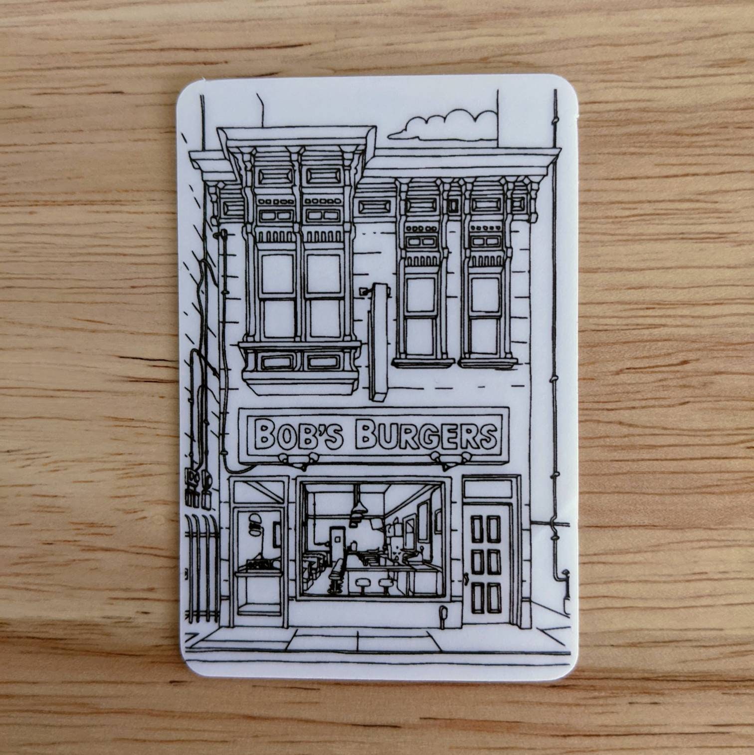 Bob's Burgers Restaurant Storefront Clear Vinyl Sticker - Etsy