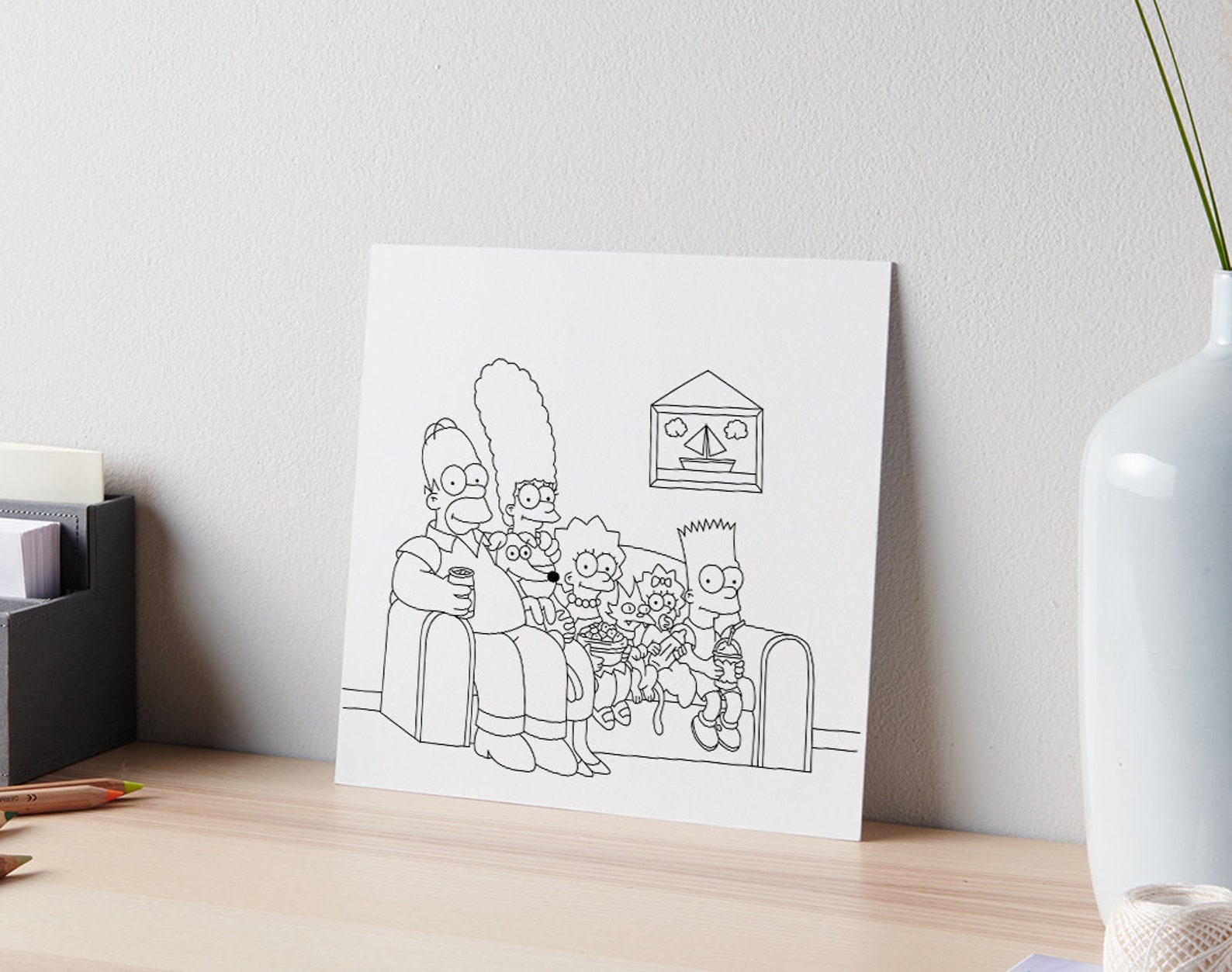 The Simpsons Family Art Print Instant Digital Download - Etsy