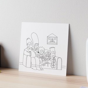 The Simpsons Family Art Print | Instant Digital Download | Digital ...