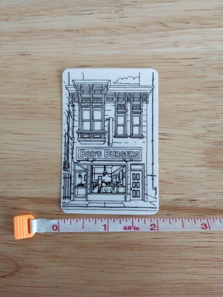 Bob's Burgers Restaurant Storefront Clear Vinyl Sticker - Etsy