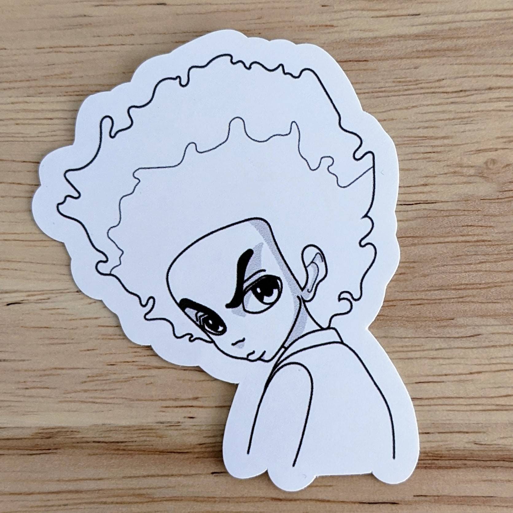 Huey Freeman Sticker | Boondocks | Die-cut Matte Vinyl Sticker 2.25 X ...
