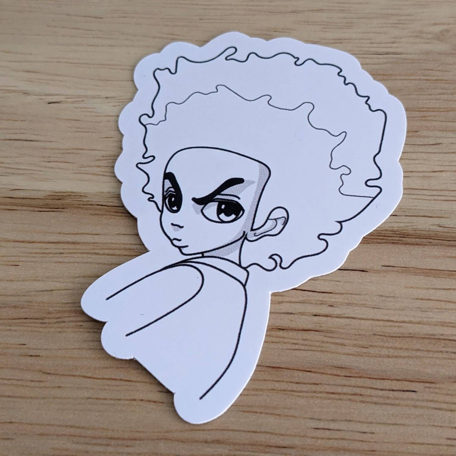 Huey Freeman Sticker Boondocks Die-cut Matte Vinyl Sticker - Etsy