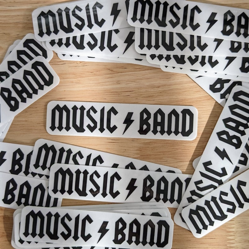 Rock Band Stickers - Etsy