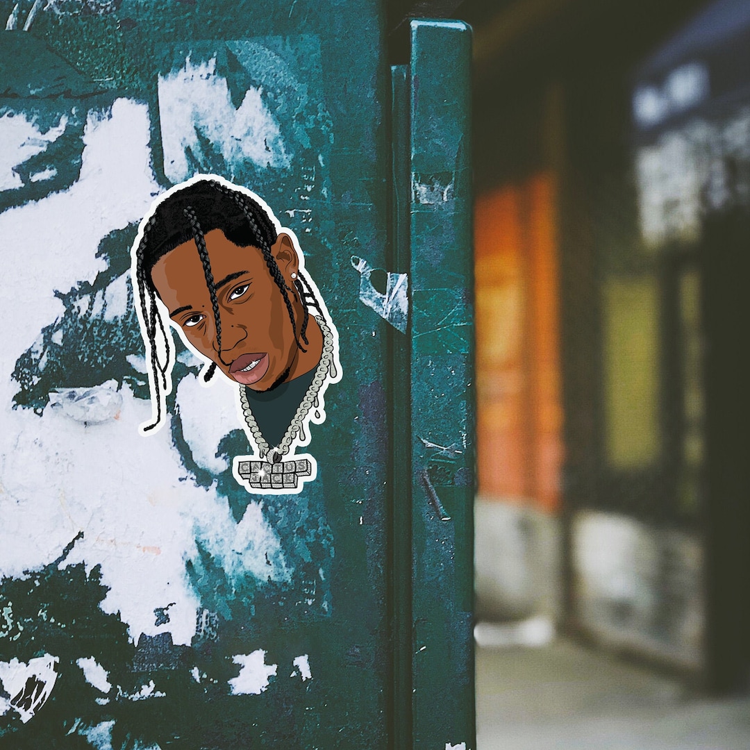 TRAVIS SCOTT DRIP Rapper Vinyl Sticker Musical Sticker - Etsy Singapore