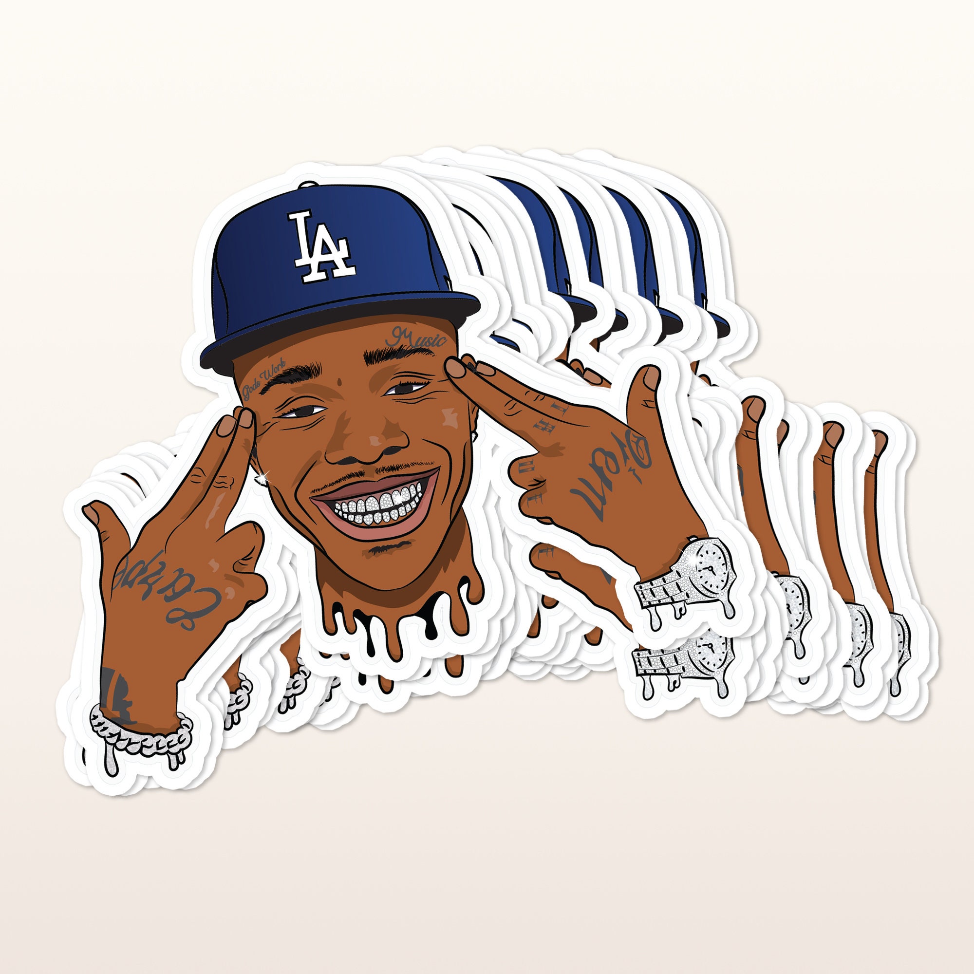 DABABY DRIP - Rapper Vinyl Sticker - Musical Sticker Aesthetic - Laptop ...