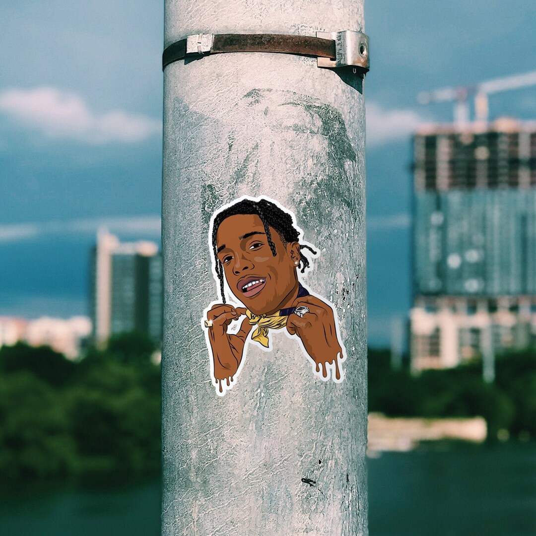 ASAP ROCKY DRIP - Rapper Vinyl Sticker - Musical Sticker Aesthetic ...