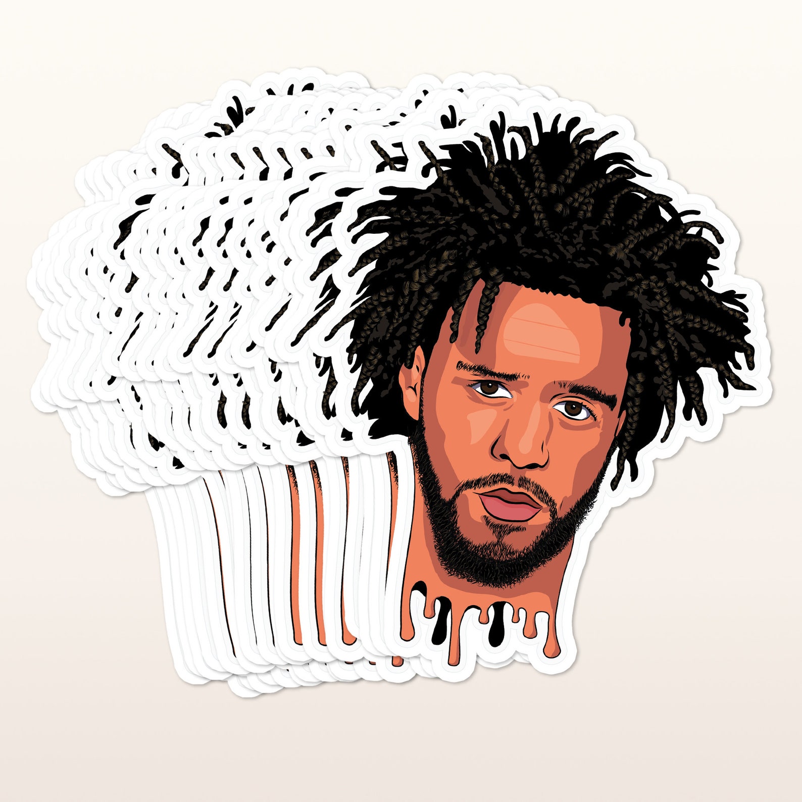 J. COLE DRIP - Rapper Vinyl Sticker - Musical Sticker Aesthetic ...