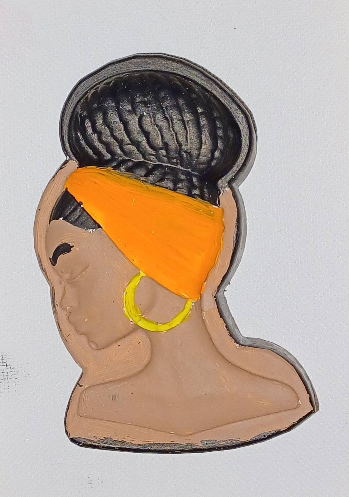 Afrocentric Girl Ceramic Pottery Paint Box - Etsy