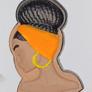 Afrocentric Girl Ceramic Pottery Paint Box - Etsy