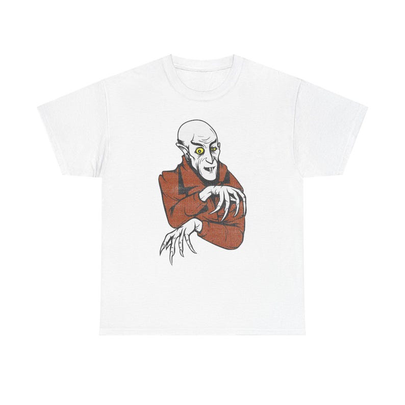 Nosferatu Vintage Horror Characters Tee, Vampire Movie Fan Gift, Spooky ...
