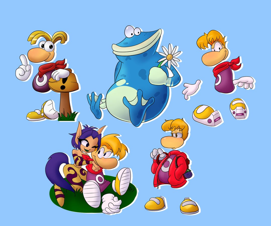 Rayman Keychain/charms! - Etsy