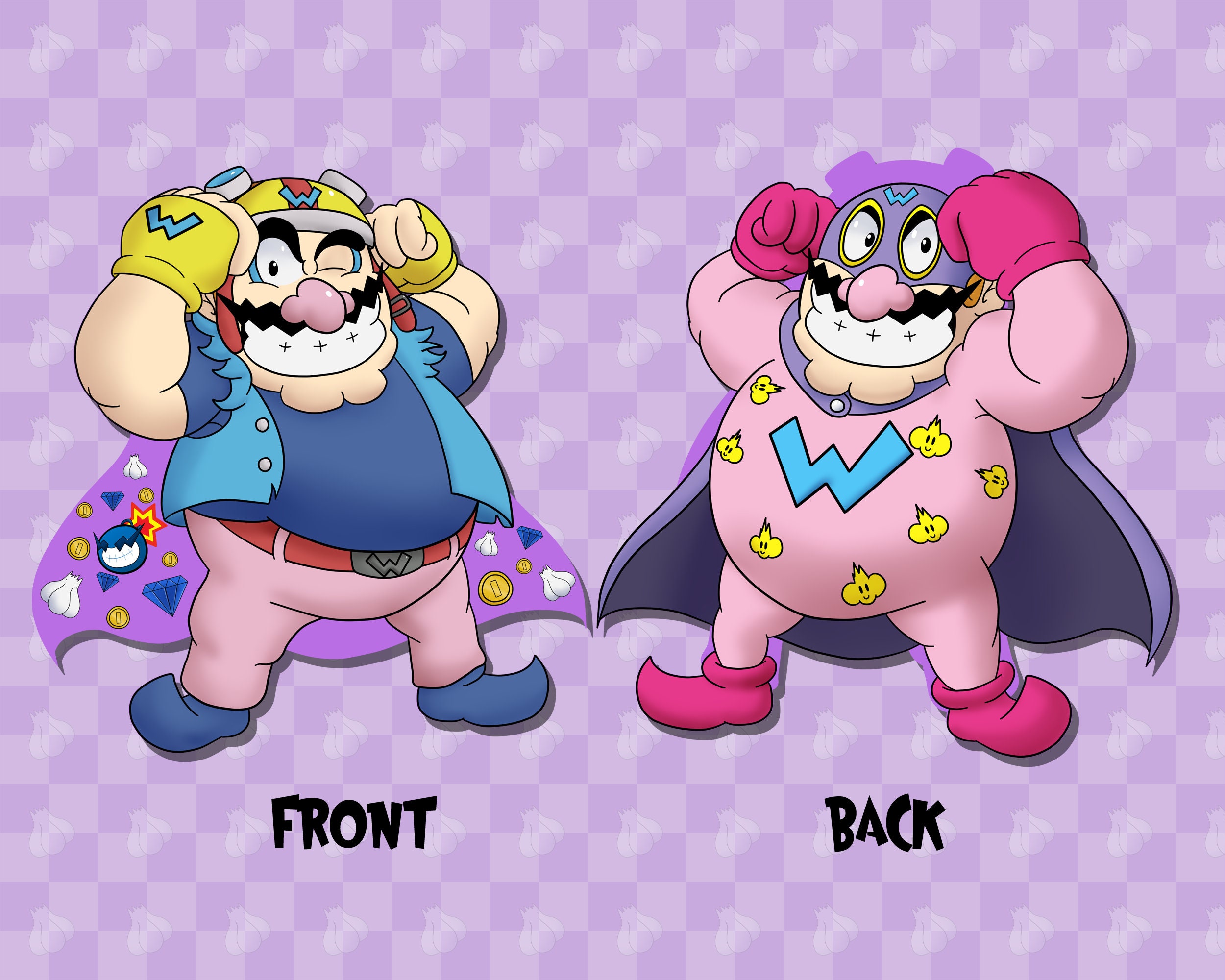 Warioware Wario-man Acrylic Charm - Etsy