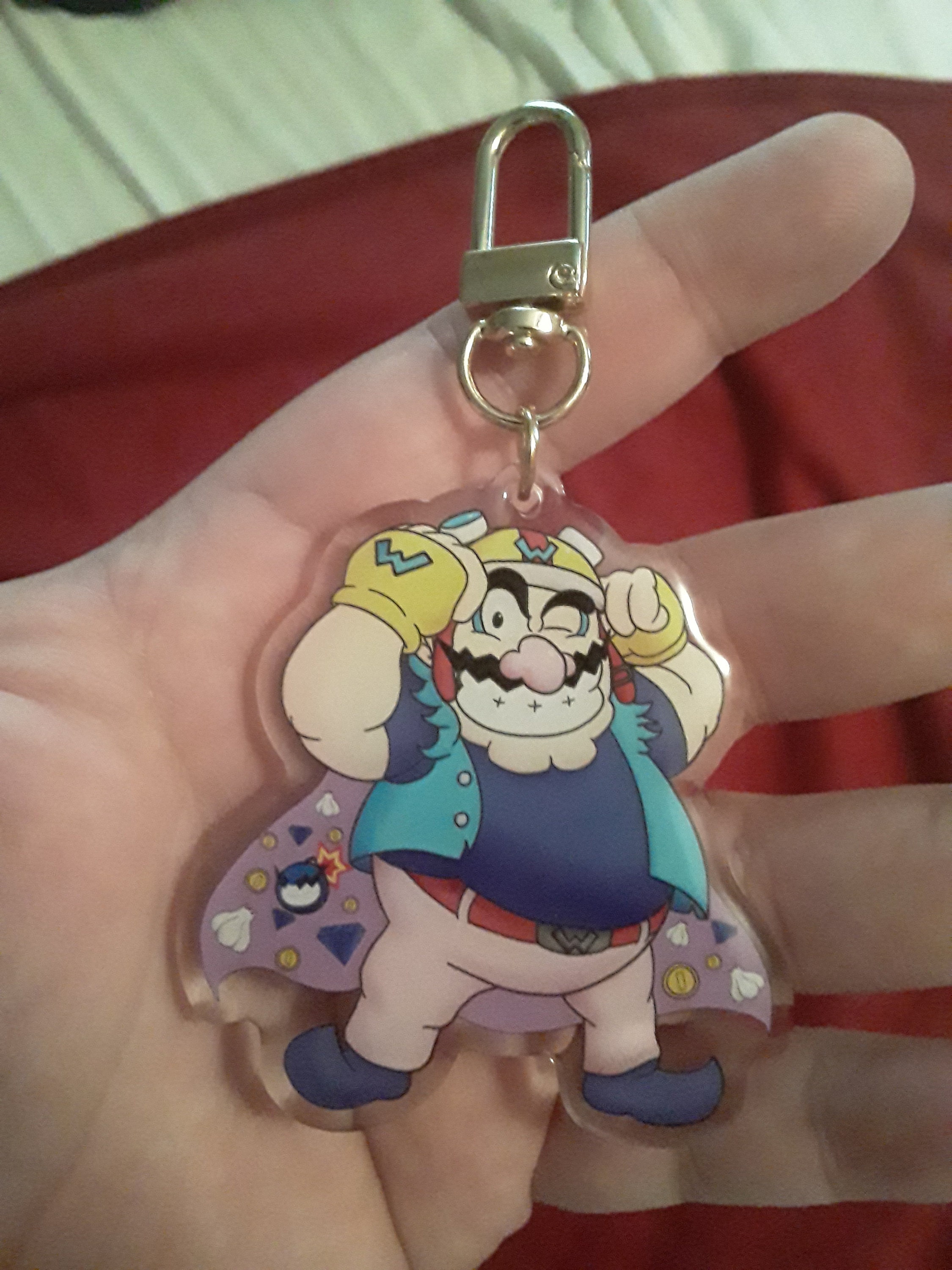 Warioware Wario-man Acrylic Charm - Etsy