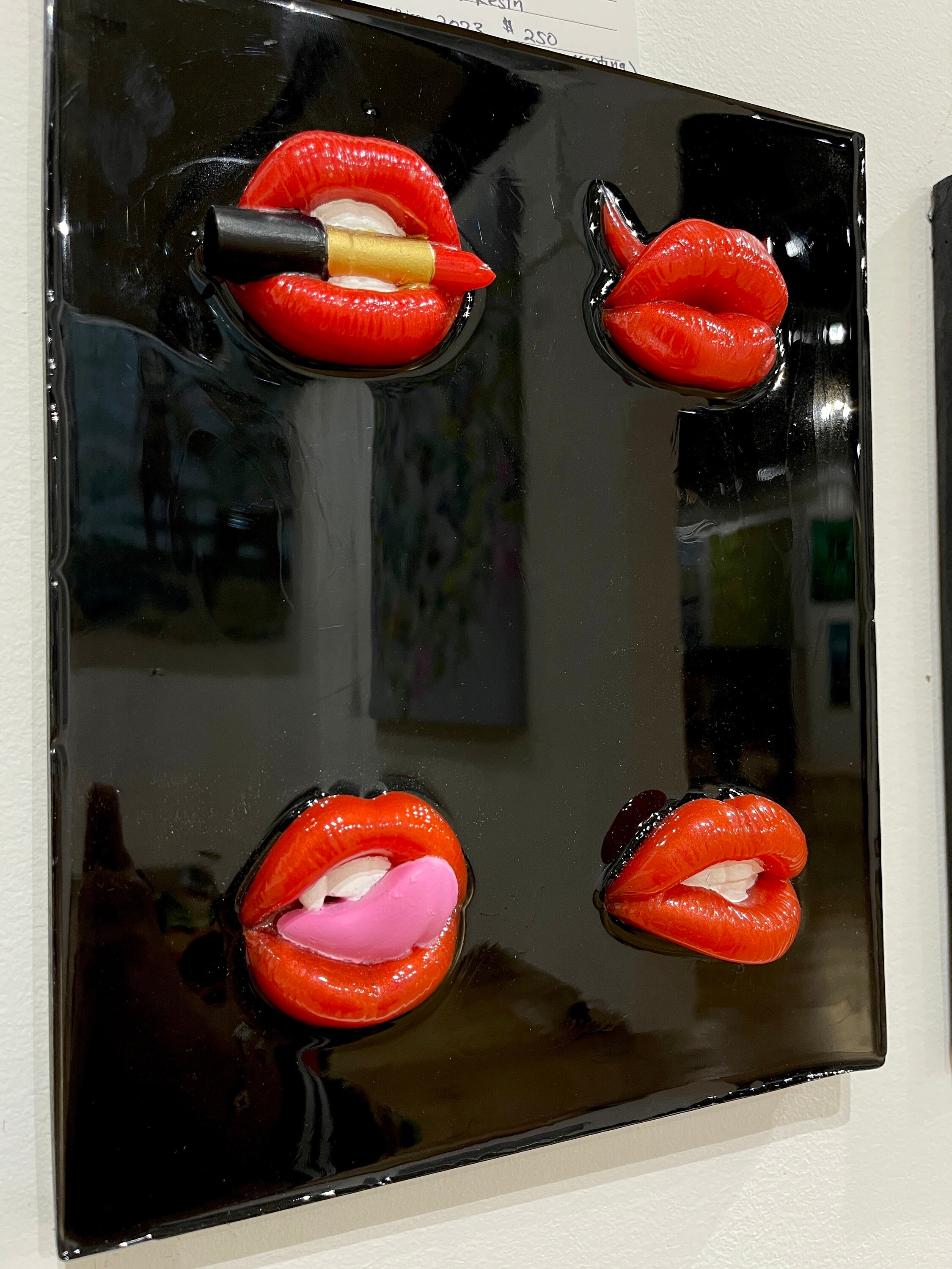 3D Red Lip Paintings, Original Art Piece. - Etsy