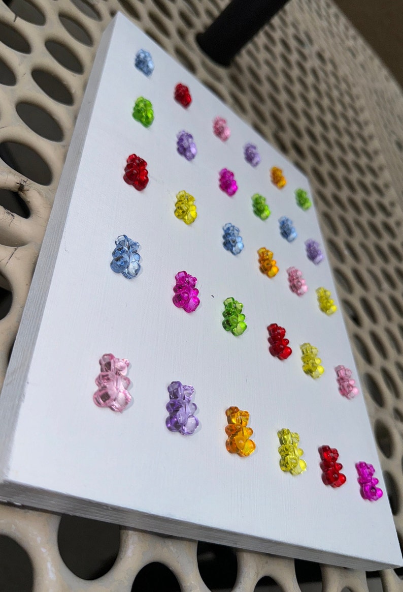 3D Gummy Bear Resin Painting Wall Art - Etsy