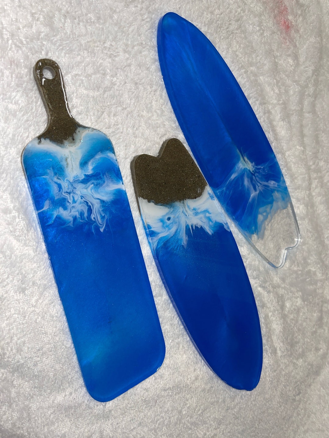 Surfboard Beach Resin Tray. Beach Charcuterie Board. - Etsy