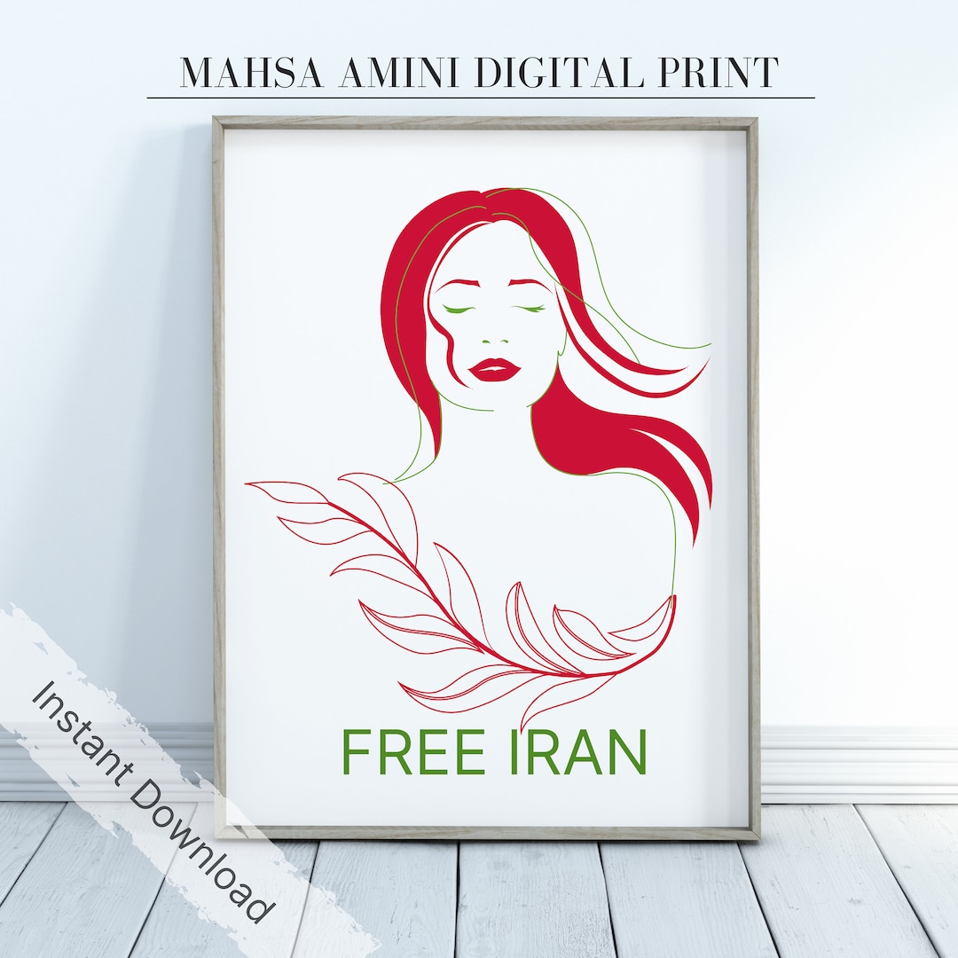 FREE IRAN Poster Print | Mahsa Amini Print - Etsy